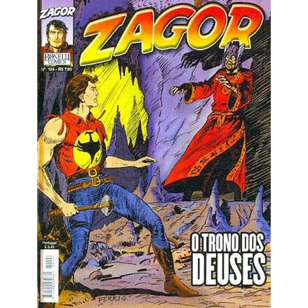 Zagor 104 Editora Mythos - Gibis Quadrinhos Mangás Faroeste - Rika
