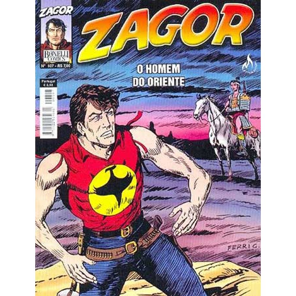 Zagor 107 Editora Mythos - Gibis Quadrinhos Mangás Faroeste - Rika