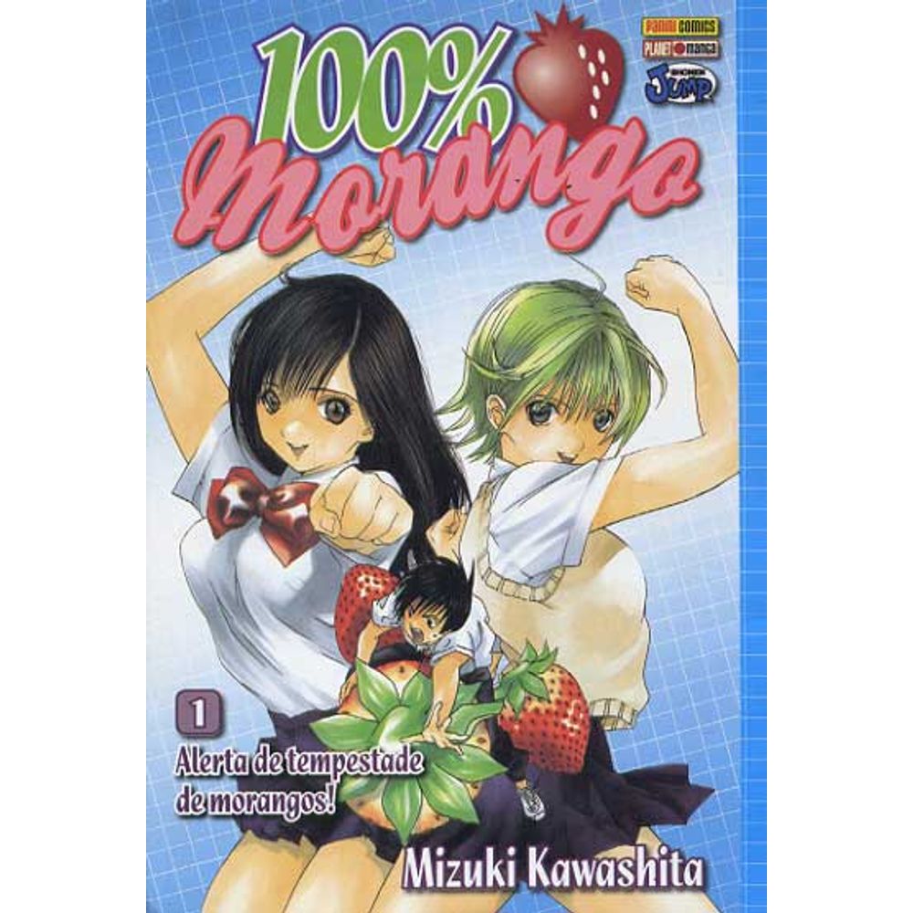100% Morango 01 Editora Panini Gibis Quadrinhos HQs Mangás - Rika