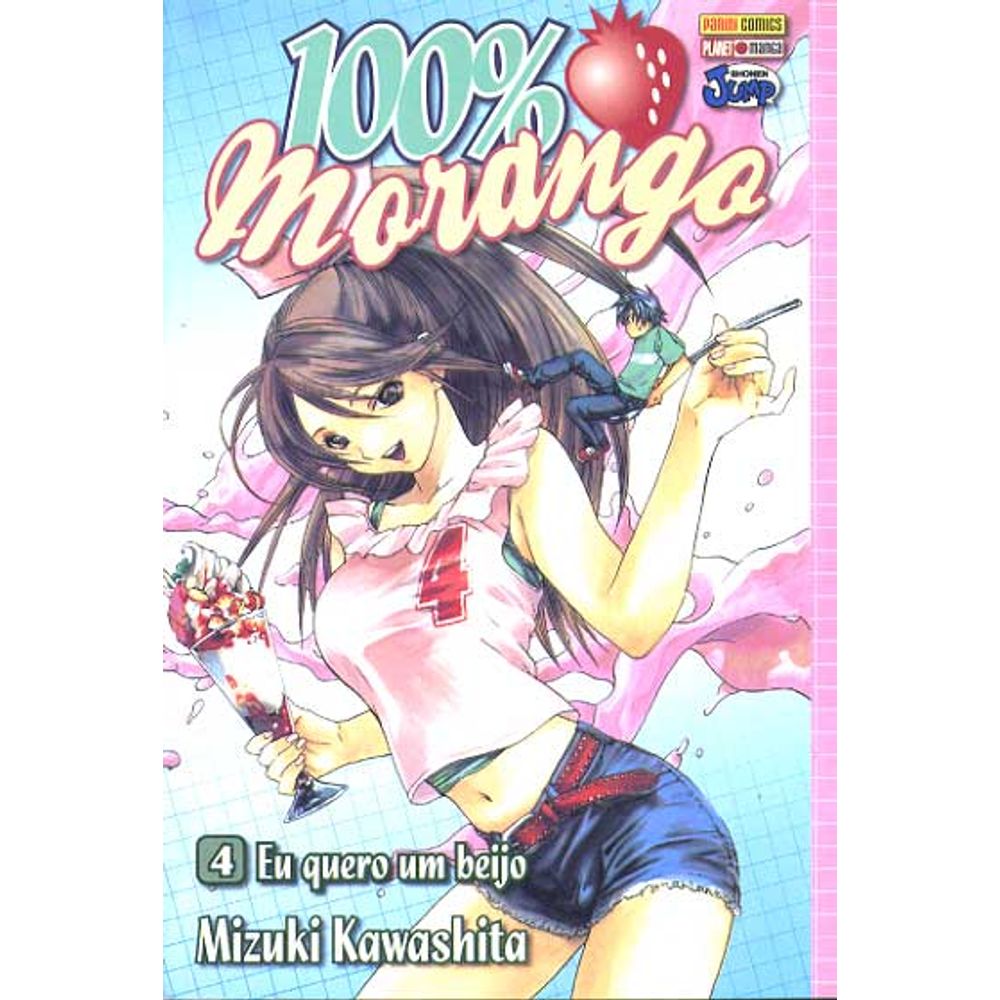 100% Morango 04 Editora Panini Gibis Quadrinhos HQs Mangás - Rika
