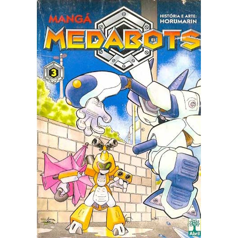 Mangá Medabots 3 Editora Abril Gibis Quadrinhos HQs Mangás - Rika
