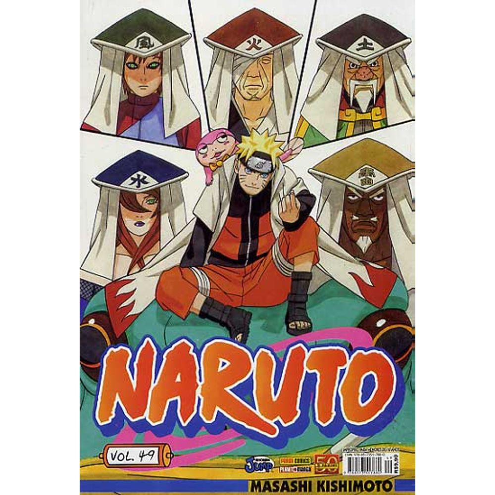 Naruto 49 Editora Panini Gibis Quadrinhos HQs Mangás - Rika