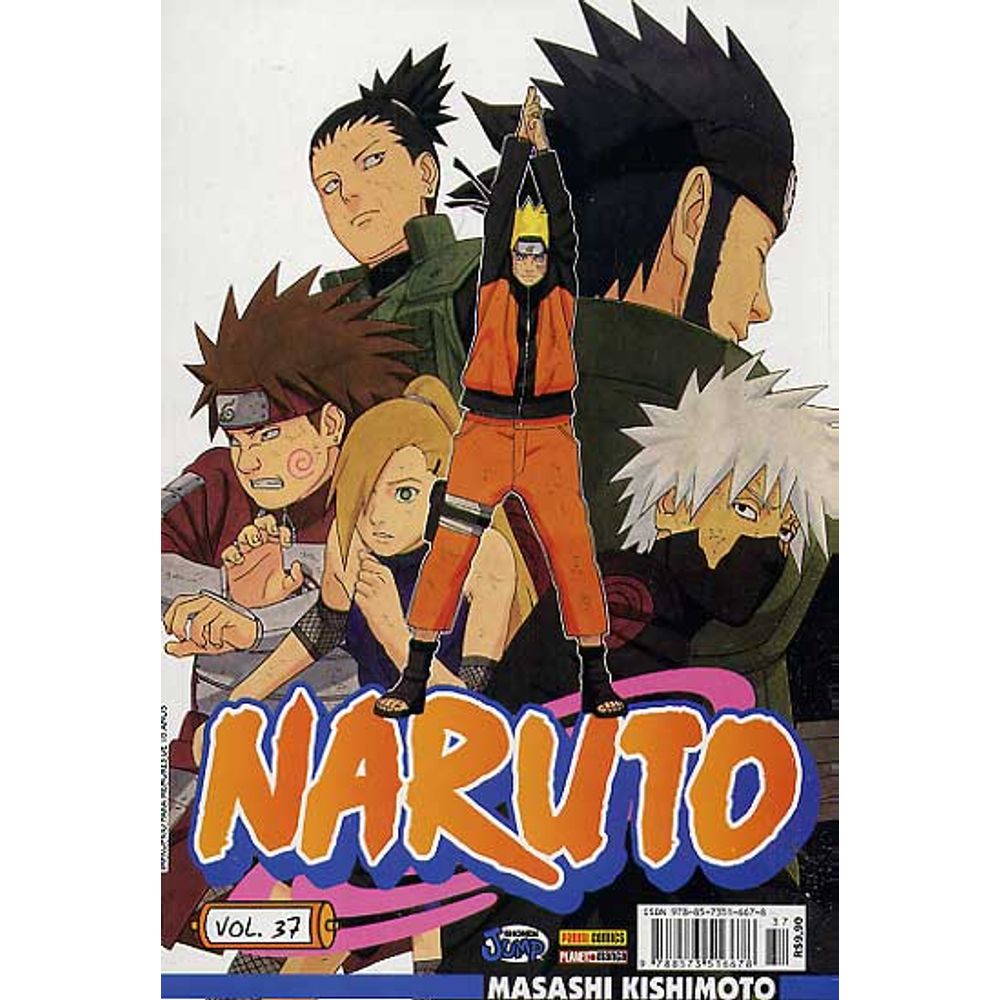 Compre Mangá Naruto 37 Panini Loja Online - Rika