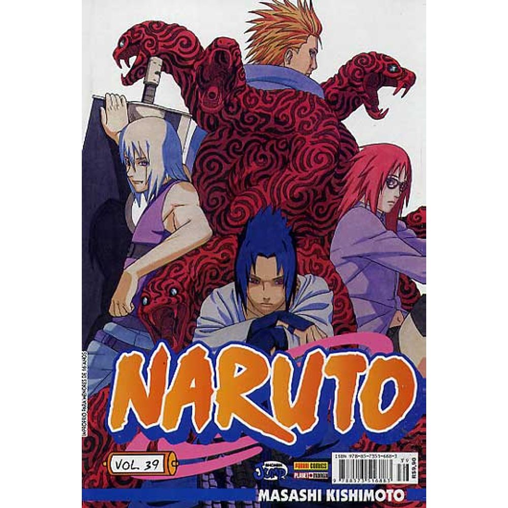 Naruto 39 Editora Panini Gibis Quadrinhos HQs Mangás - Rika