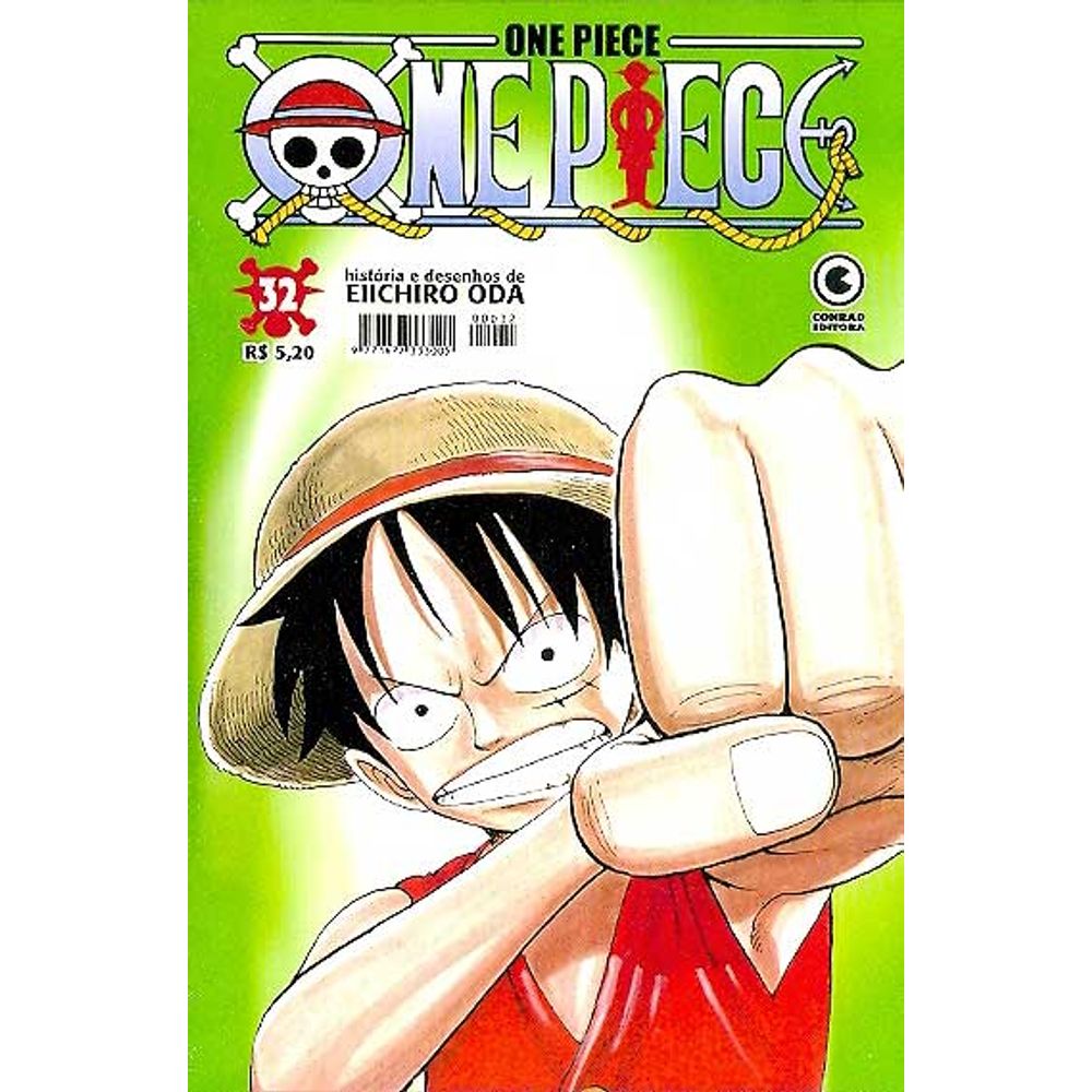 One Piece 32 Editora Conrad Gibis Quadrinhos HQs Mangás - Rika