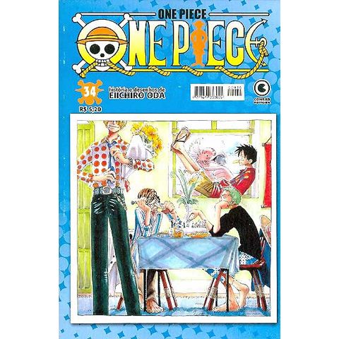 Compre Mangá One Piece 34 Conrad Loja Online - Rika