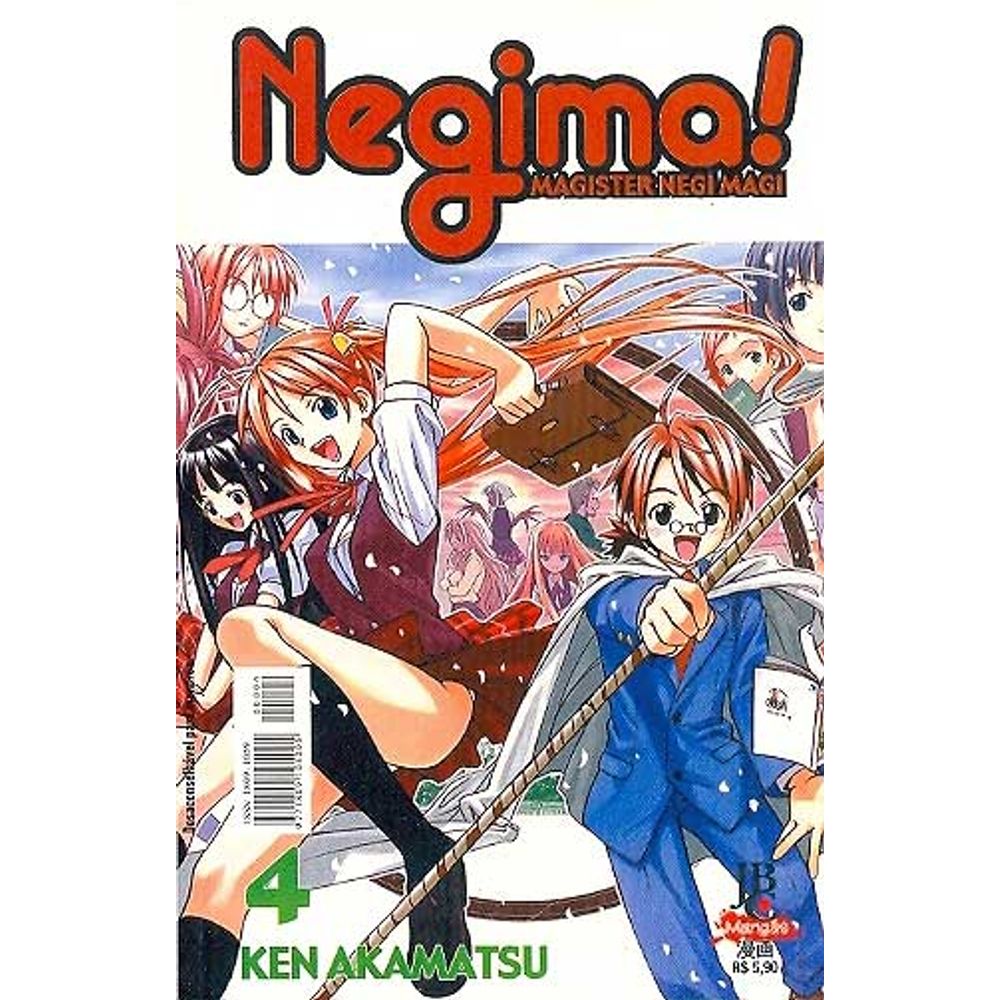 Negima 04 Editora JBC Gibis Quadrinhos HQs Mangás - Rika