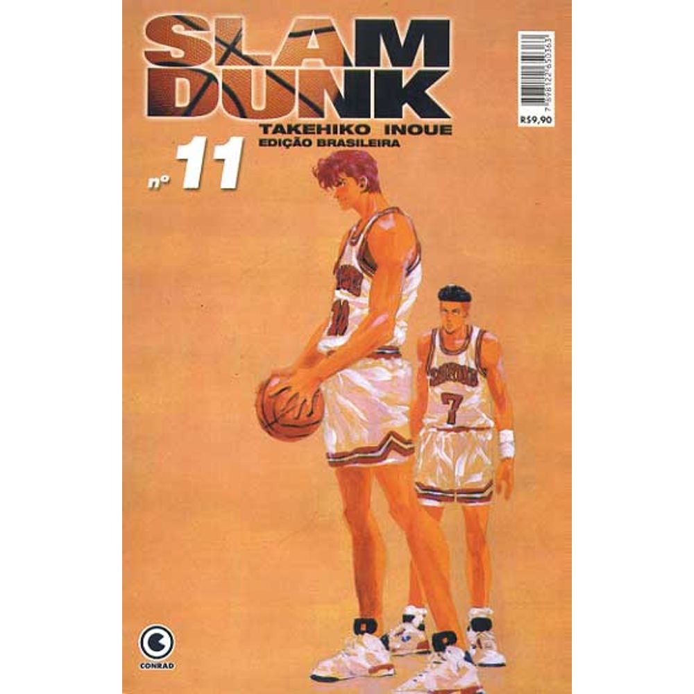 Slam Dunk 11 Editora Conrad Gibis Quadrinhos HQs Mangás - Rika