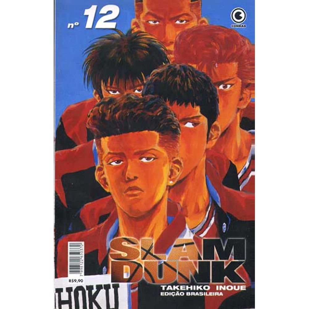 Slam Dunk 12 Editora Conrad Gibis Quadrinhos HQs Mangás - Rika