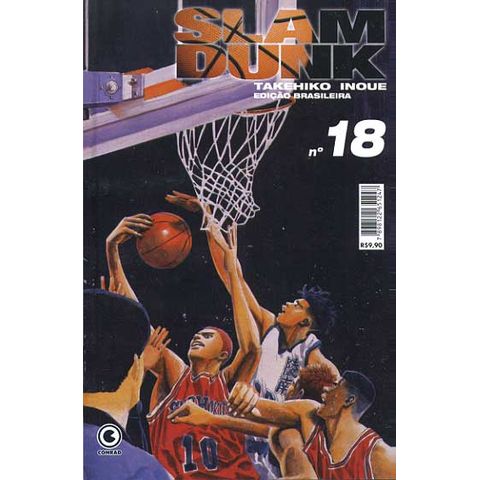 Slam Dunk 18 Editora Conrad Gibis Quadrinhos HQs Mangás - Rika