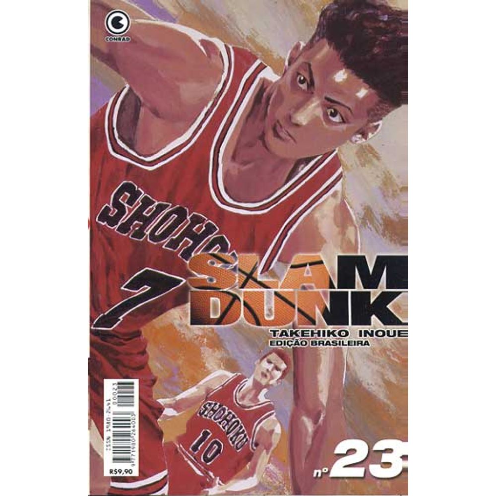 Slam Dunk 23 Editora Conrad Gibis Quadrinhos HQs Mangás - Rika
