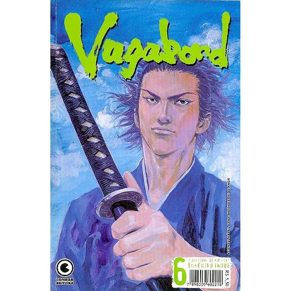 Vagabond 06 Editora Conrad Gibis Quadrinhos HQs Mangás - Rika