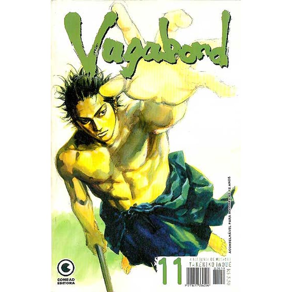 Vagabond 11 Editora Conrad Gibis Quadrinhos HQs Mangás - Rika