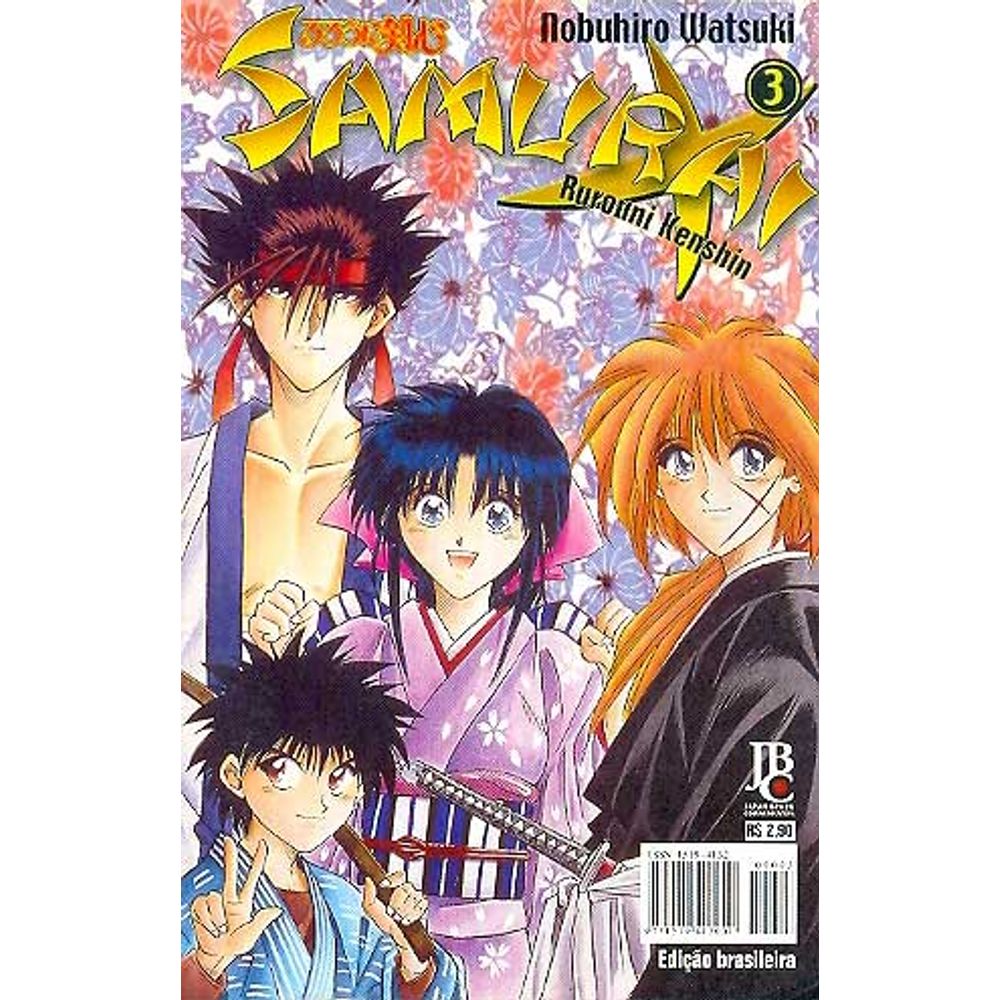 Samurai X 03 Editora JBC Gibis Quadrinhos HQs Mangás - Rika