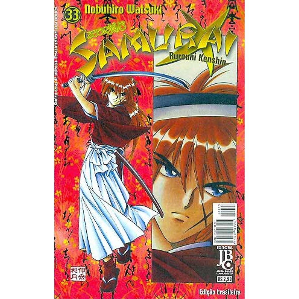 Samurai X 33 Editora JBC Gibis Quadrinhos HQs Mangás - Rika
