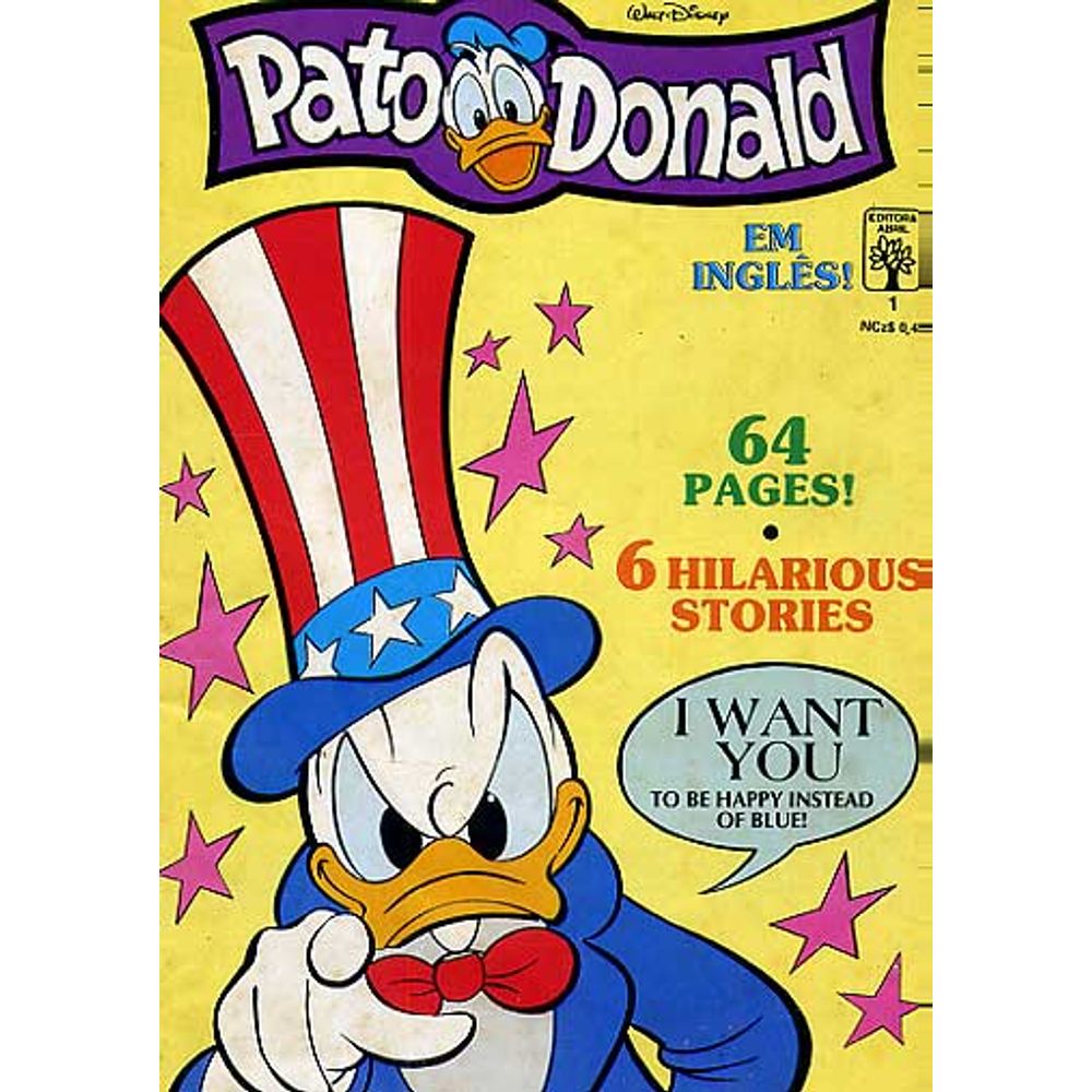 Pato Donald em Inglês 1 Editora Abril - Rika Comic Shop - Gibis ...