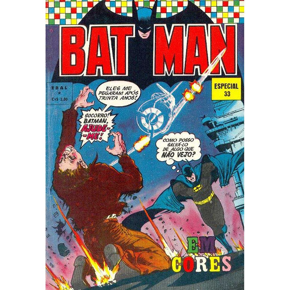 Batman em Cores Especial 33 Editora Ebal - Gibis Quadrinhos Mangás - Rika