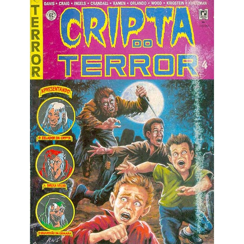 Cripta do Terror 4 Editora Record - Gibis Quadrinhos Mangás - Rika