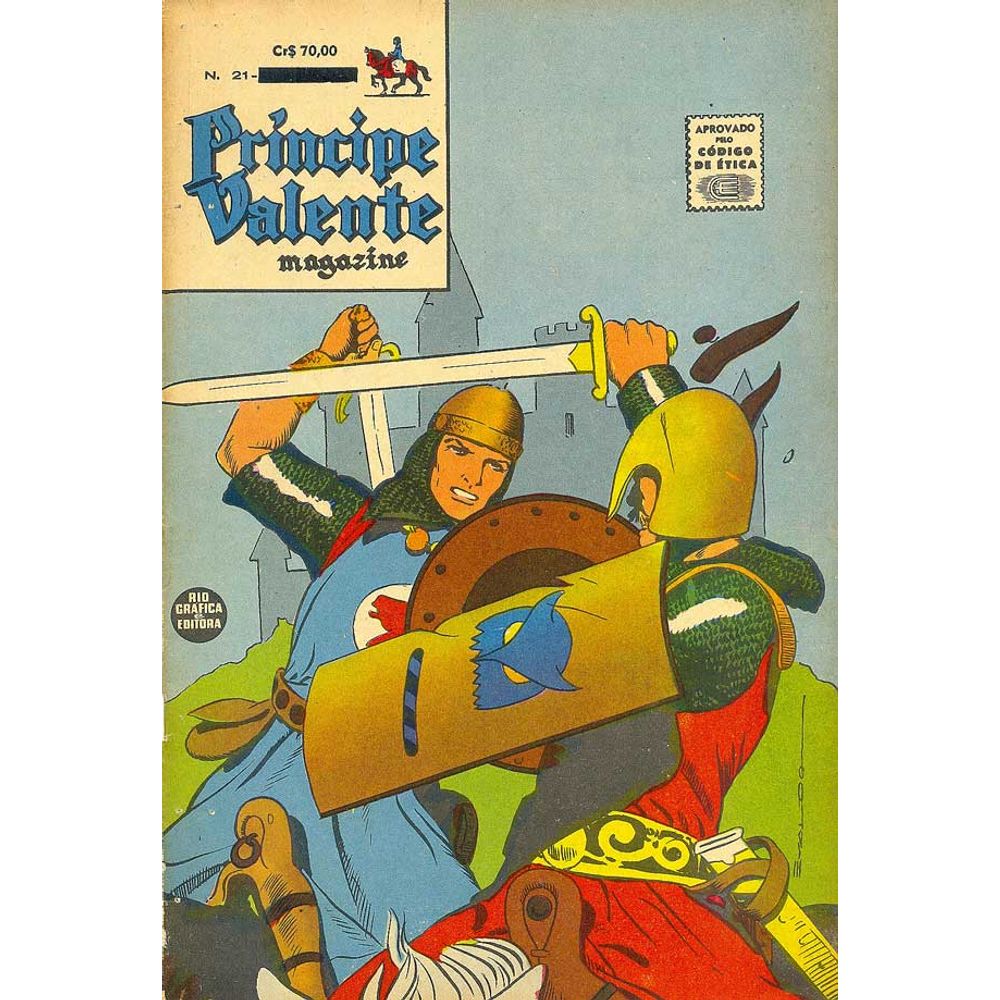 Príncipe Valente 21 Editora RGE - Gibis Quadrinhos Mangás - Rika