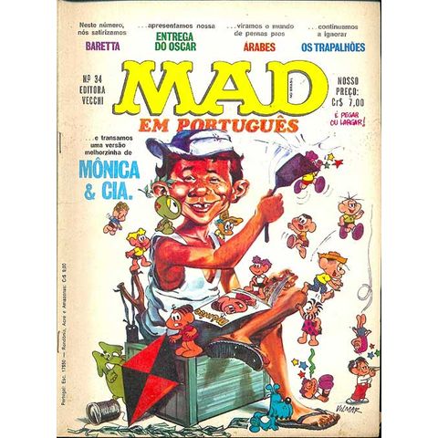 Mad 034 Editora Vecchi - Gibis Quadrinhos Revistas Mangás - Rika