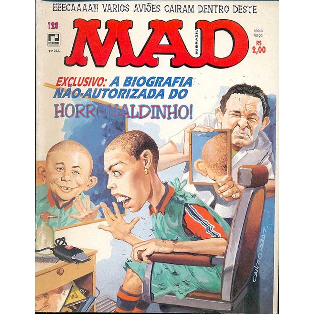 Mad 128 Editora Record - Gibis Quadrinhos Revistas Mangás - Rika