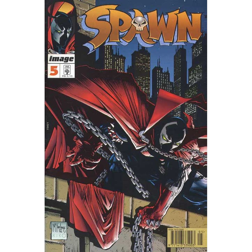 Spawn 005 Editora Abril Gibis Quadrinhos HQs Mangás - Rika Comic Shop - Rika
