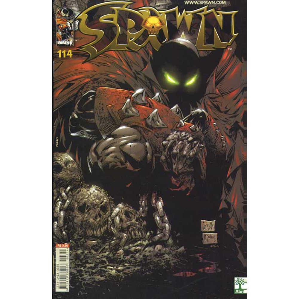 Spawn 114 Editora Abril Gibis Quadrinhos HQs Mangás - Rika Comic Shop - Rika