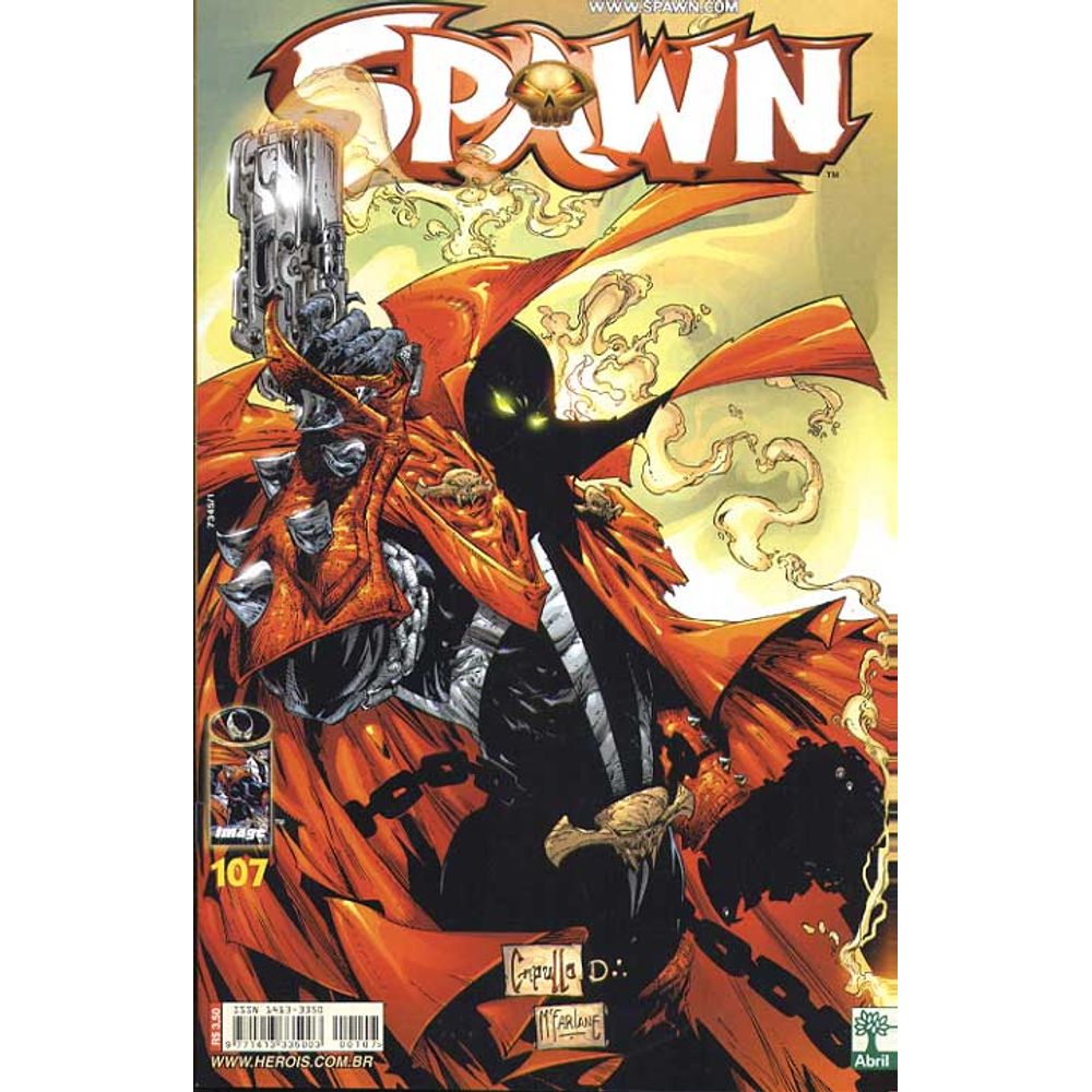 Spawn 107 Editora Abril Gibis Quadrinhos HQs Mangás - Rika Comic Shop - Rika