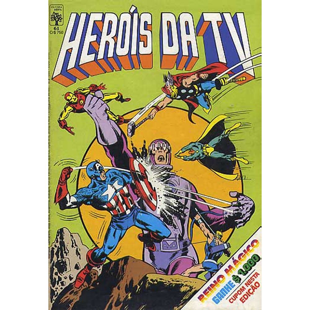 Heróis da TV 061 Editora Abril Gibis Quadrinhos HQs Mangás - Rika Comic ...