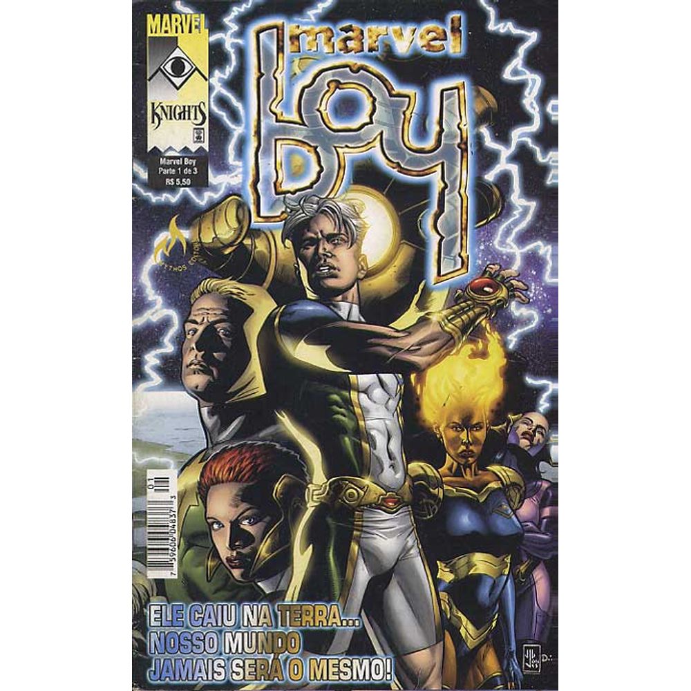 Gibi Usado Marvel Boy 1 Mythos Loja Sebo Quadrinhos Antigos Raros ...