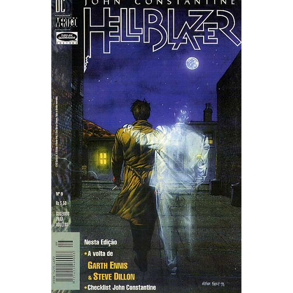 Hellblazer 09 Editora Tudo em Quadrinhos Gibis Quadrinhos HQs Mangás - Rika Comic Shop - Rika