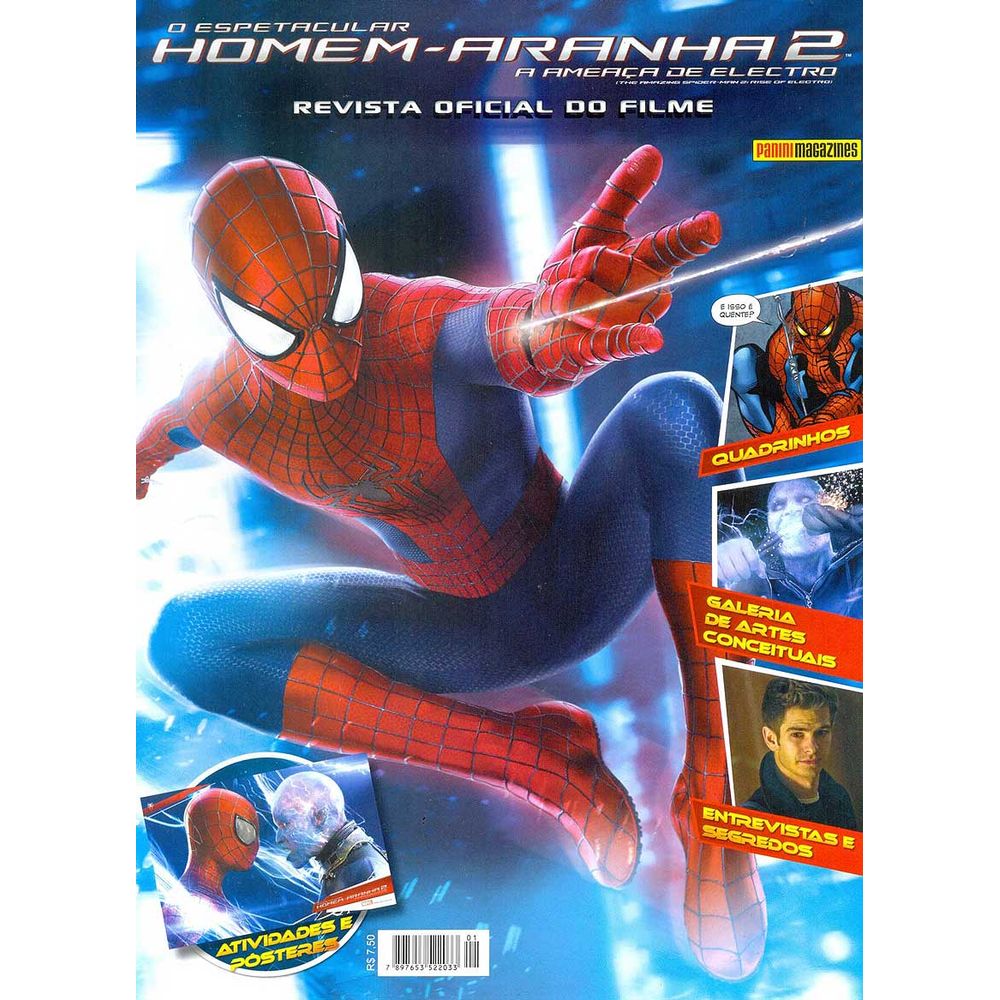 Espetacular Homem-Aranha 2 - Revista Oficial do Filme Editora Panini Gibis Quadrinhos HQs Mangás ...