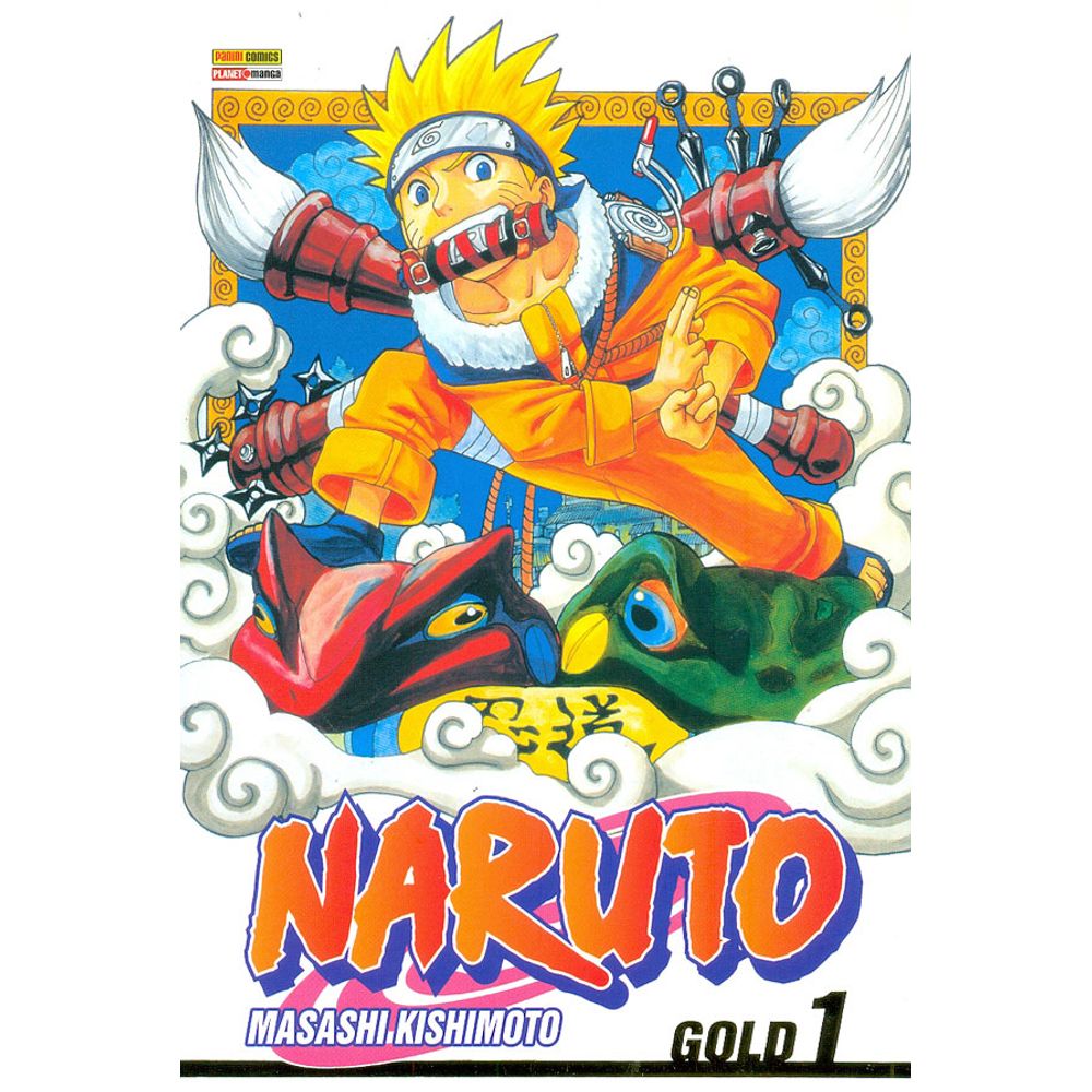 Naruto Gold 01 Editora Panini Gibis Quadrinhos HQs Mangás - Rika