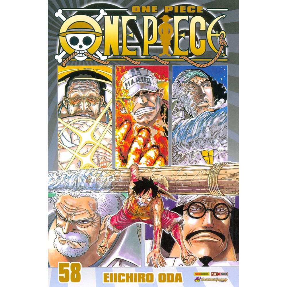 One Piece 58 Editora Panini Gibis Quadrinhos HQs Mangás - Rika