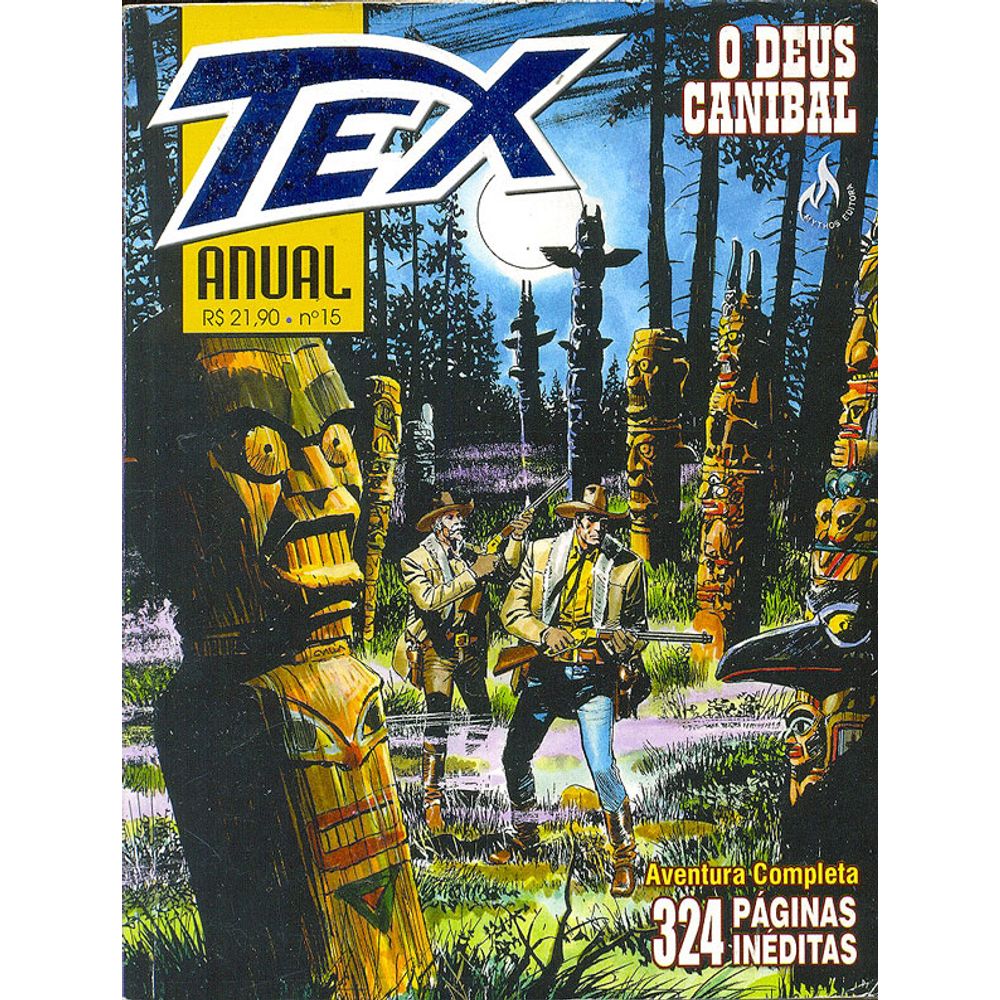 Tex Anual 15 Editora Mythos - Gibis Quadrinhos Mangás Faroeste - Rika
