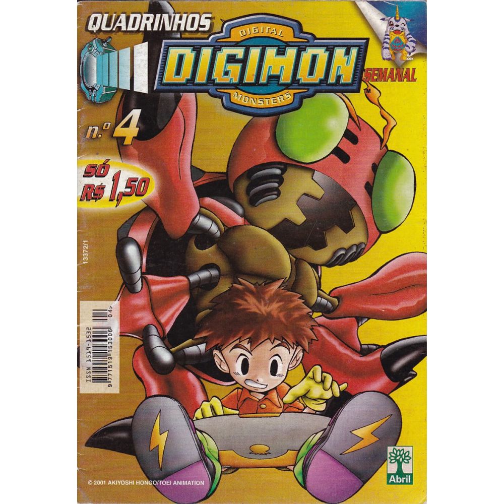 Digimon - Digital Monsters 04 Editora Abril Gibis Quadrinhos HQs Mangás ...