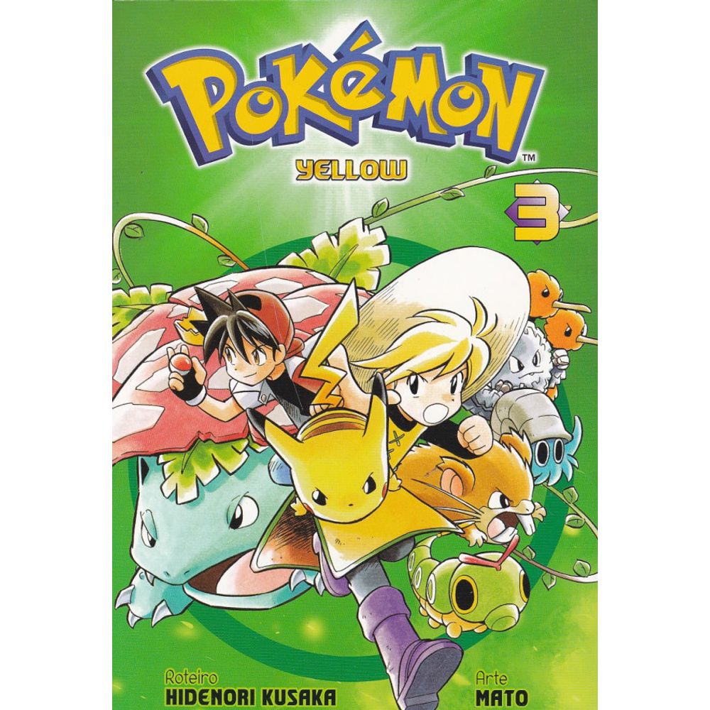 Pokémon - Yellow 3 Editora Panini Gibis Quadrinhos HQs Mangás - Rika