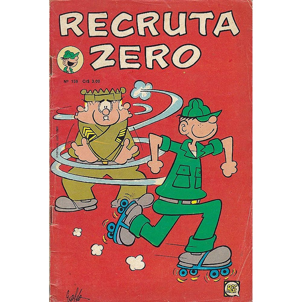 Recruta Zero 159 Editora RGE - Gibis Quadrinhos Mangás - Rika
