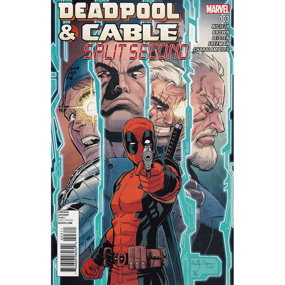 Deadpool and Cable Split Second # 3 - Gibis Mangás Quadrinhos HQs - Rika