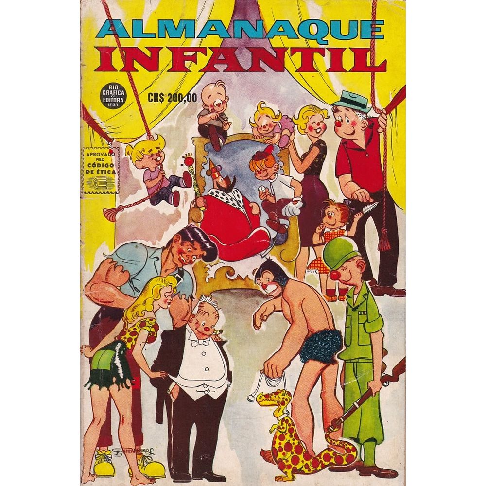 Almanaque Infantil (1963) Editora RGE - Gibis Quadrinhos Mangás - Rika