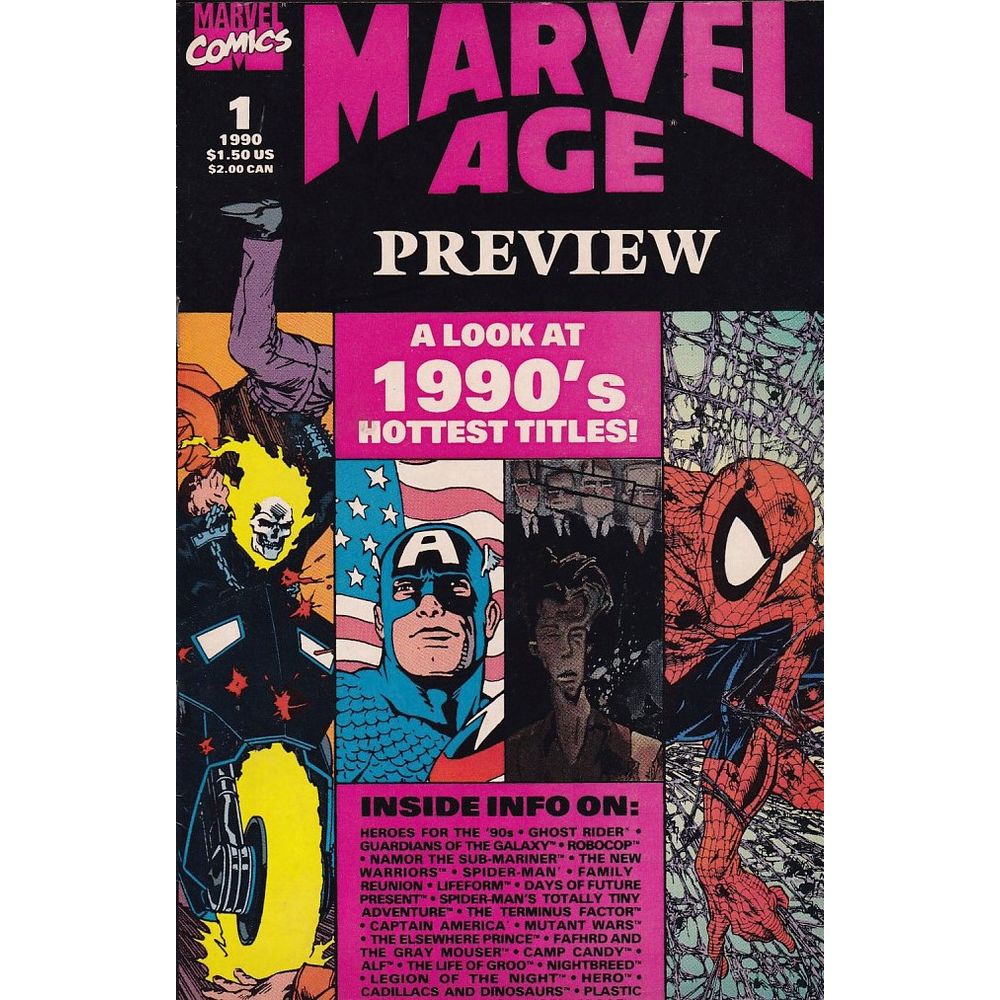 Marvel Age Preview - Gibis Mangás Quadrinhos HQs - Rika
