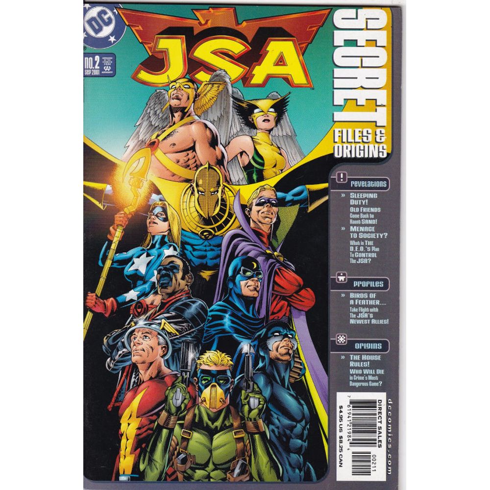 JSA - Secret Files and Origins # 2 - Gibis Mangás Quadrinhos HQs - Rika