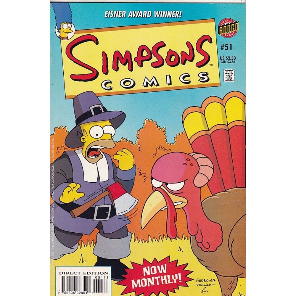 Simpsons Comics # 51 - Gibis Mangás Quadrinhos HQs - Rika
