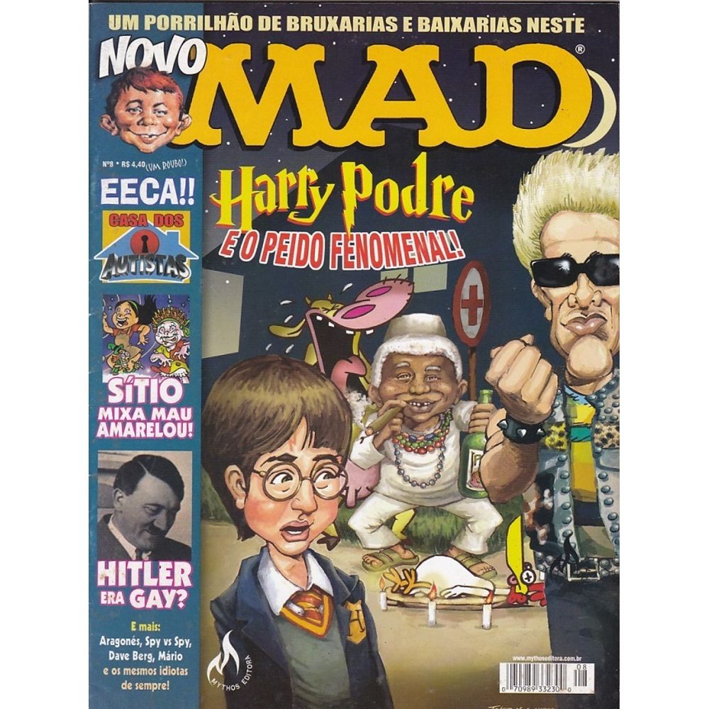 Mad 08 Editora Mythos - Gibis Quadrinhos Revistas Mangás - Rika
