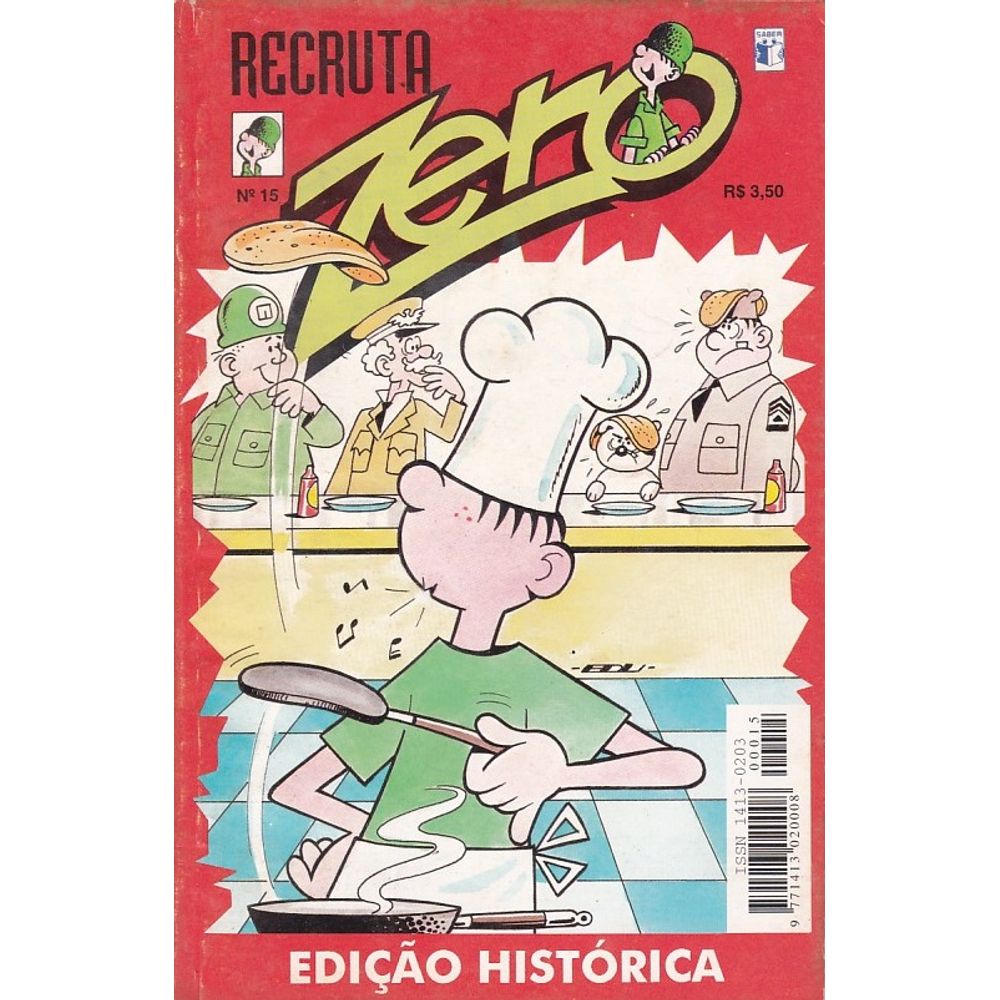Recruta Zero - Edição Histórica 15 Editora Saber - Gibis Quadrinhos ...
