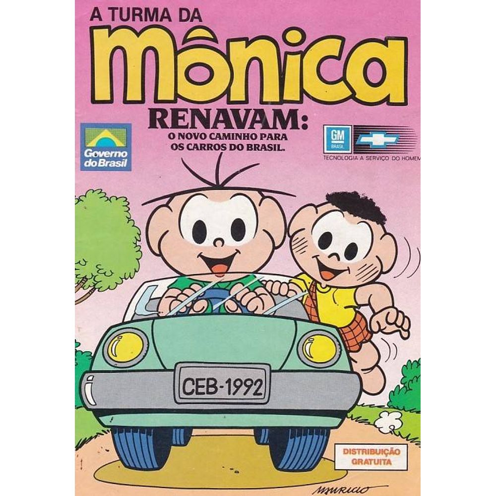 Turma da Mônica - Renavam - O Novo Caminho Para Os Carros do Brasil - Rika